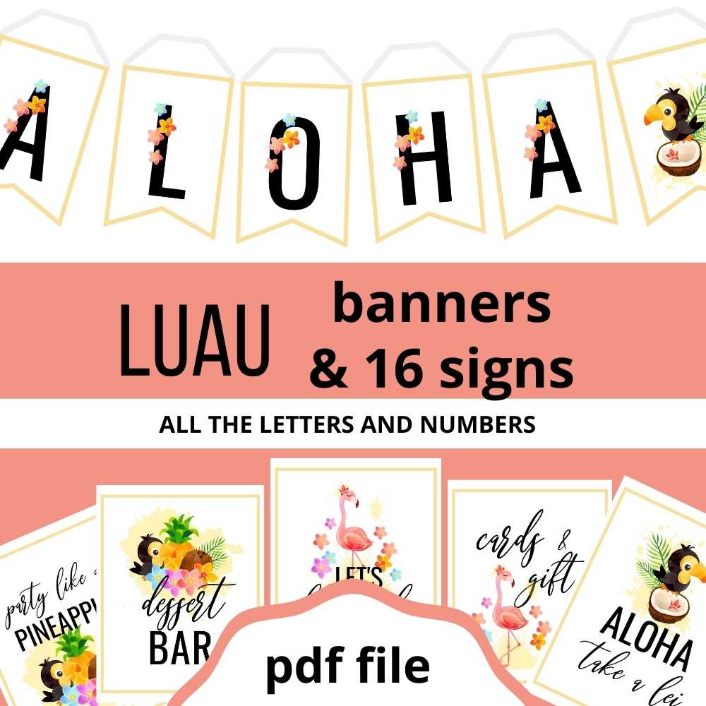Aloha, It Is Time to Have a Luau Party!