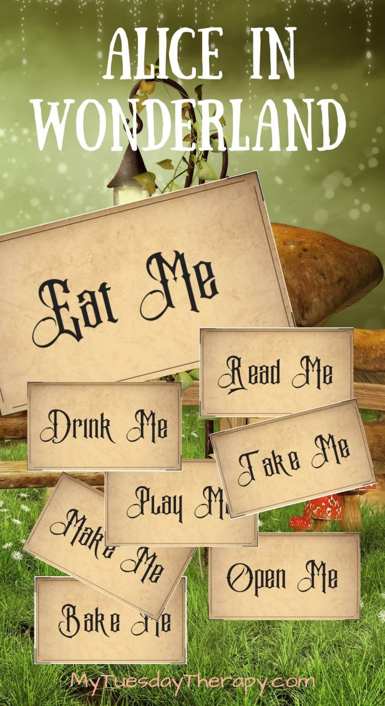 Alice In Wonderland Printables (Labels: Eat Me, Drink Me etc.)