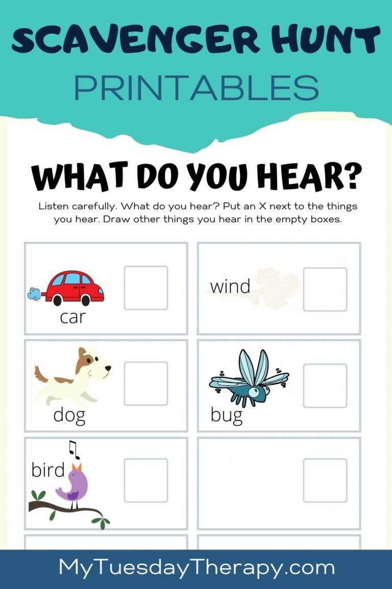 Neighborhood Scavenger Hunt Printable (It's FREE)