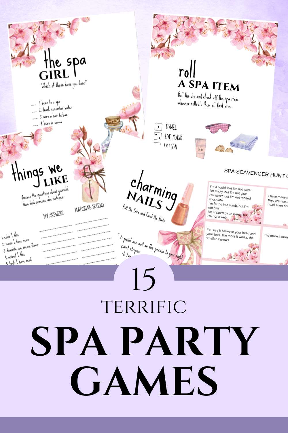 15 Exciting Spa Party Games