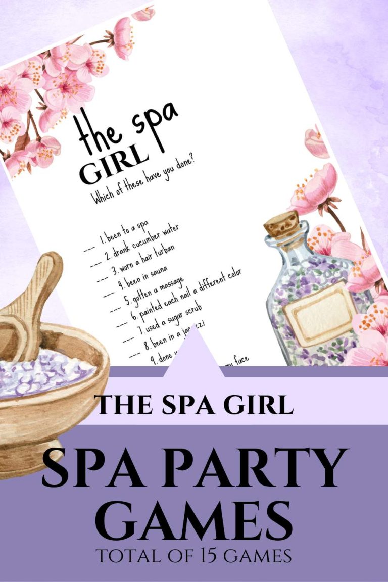15 Exciting Spa Party Games
