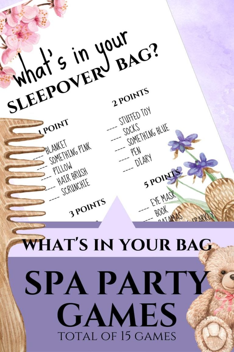 15 Exciting Spa Party Games